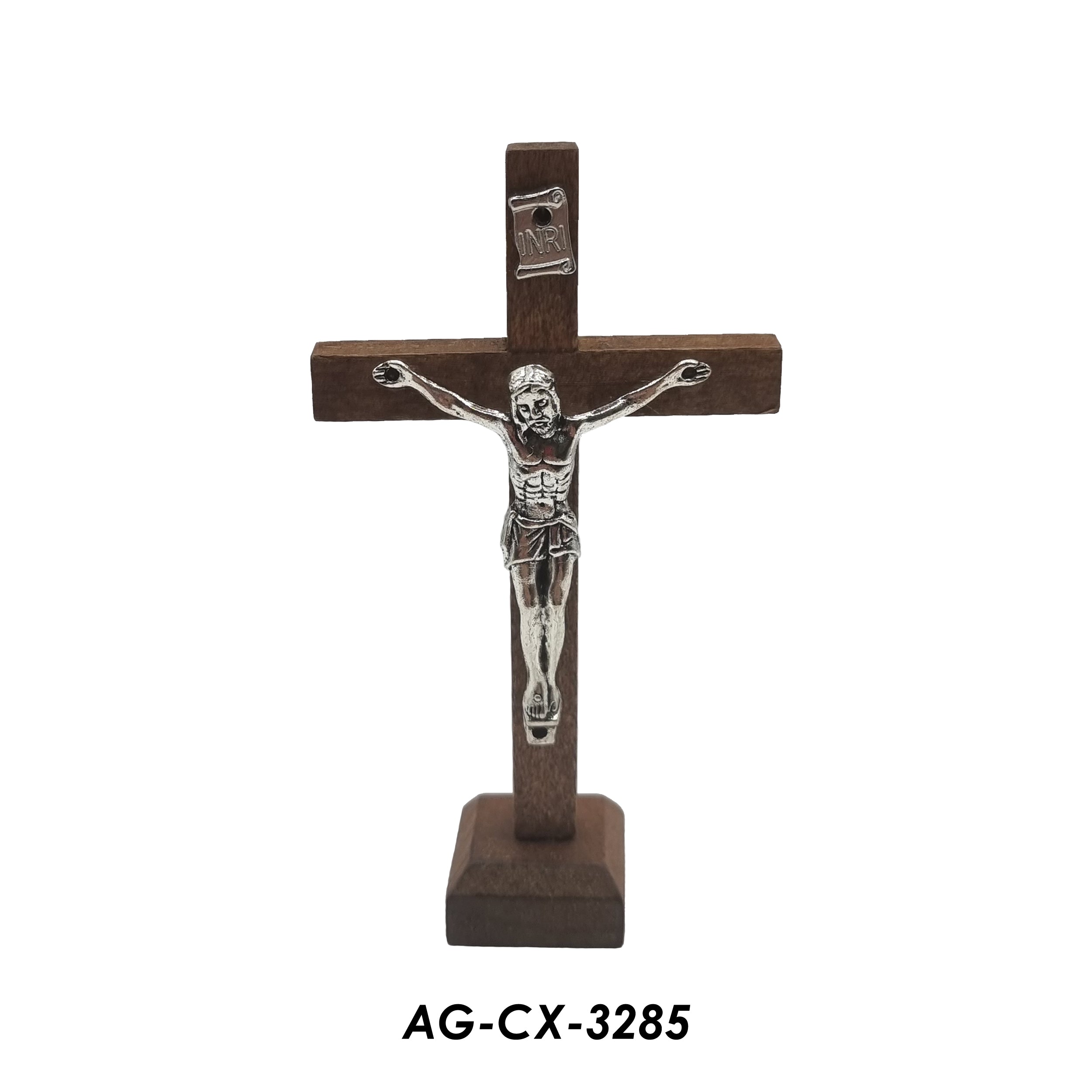 Crucifix – Wooden Cross Stand With Metal Jesus Christ Corpus ...