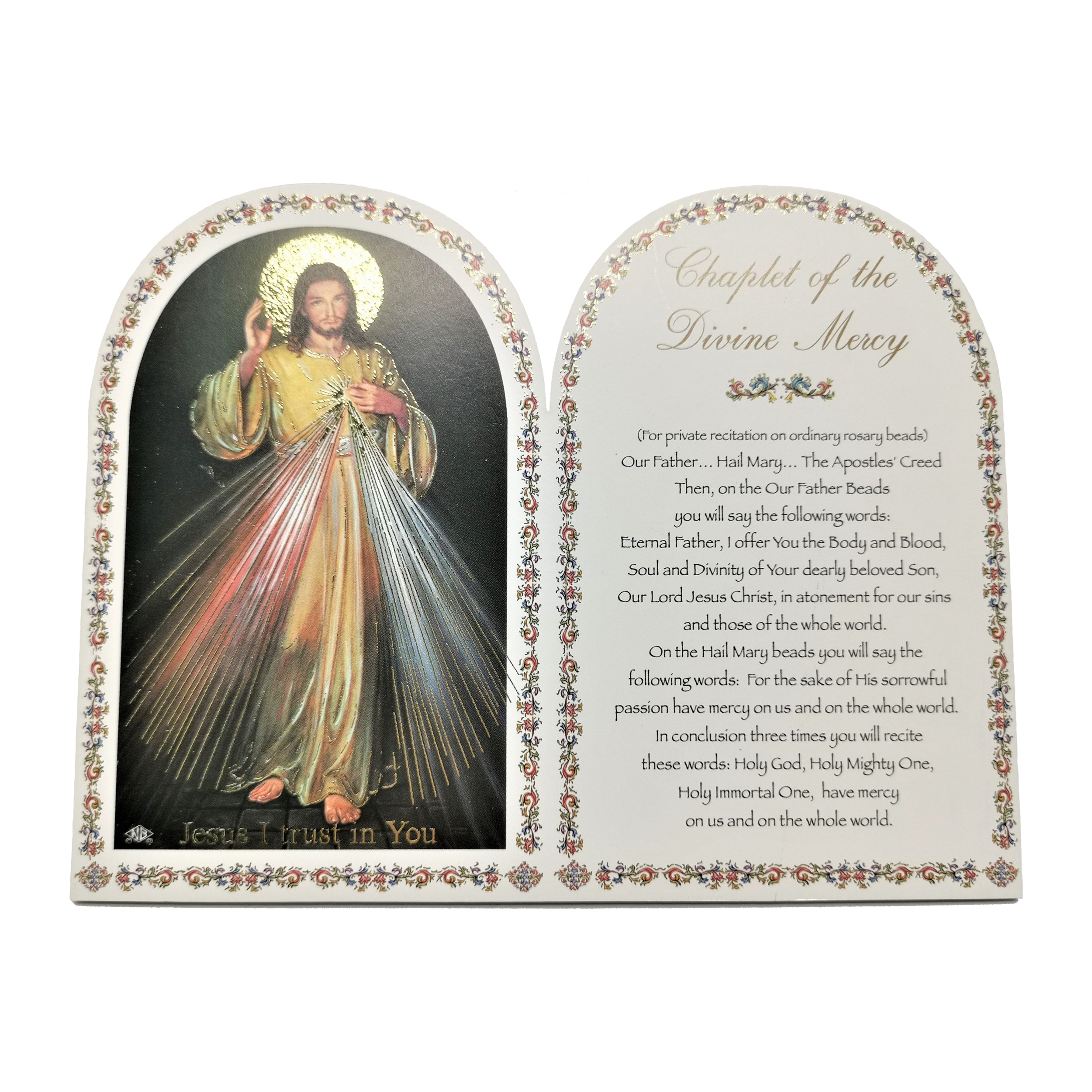 Plaque - Chaplet of the Divine Mercy – Abundantgifts.com.sg